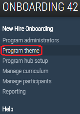 Setting your Program's Color Scheme – On.Board (by Prosell Learning Ltd)