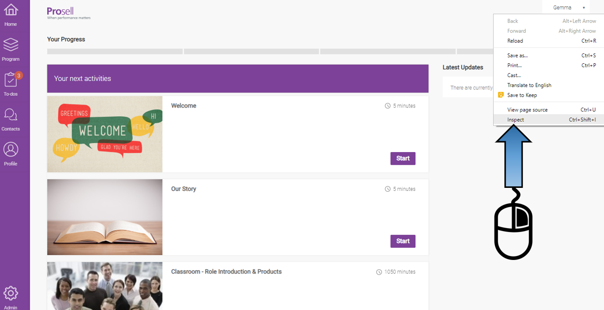 Previewing the curriculum – On.Board (by Prosell Learning Ltd)