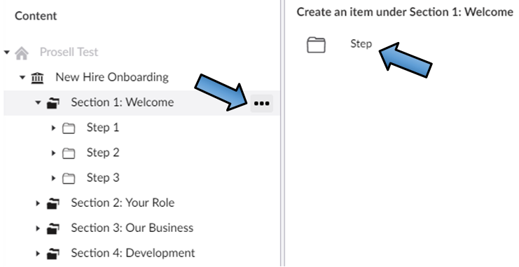 Structuring your program with Sections and Steps – On.Board (by Prosell ...