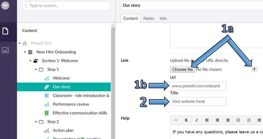 Activity Types: Link – On.Board (by Prosell Learning Ltd)