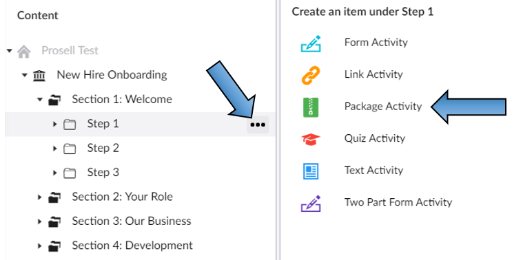 Activity Types: Package (SCORM-compliant content) – On.Board (by ...