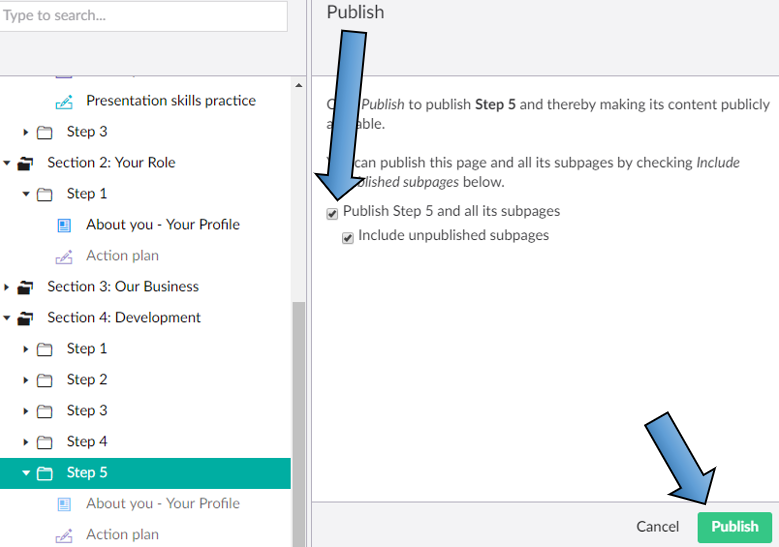 Copying content (sections, steps and activities) – On.Board (by Prosell ...