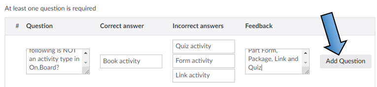 Activity Types: Quiz – On.Board (by Prosell Learning Ltd)