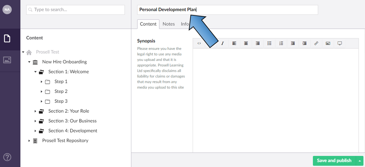 Creating an activity and defining its content fields – On.Board (by ...