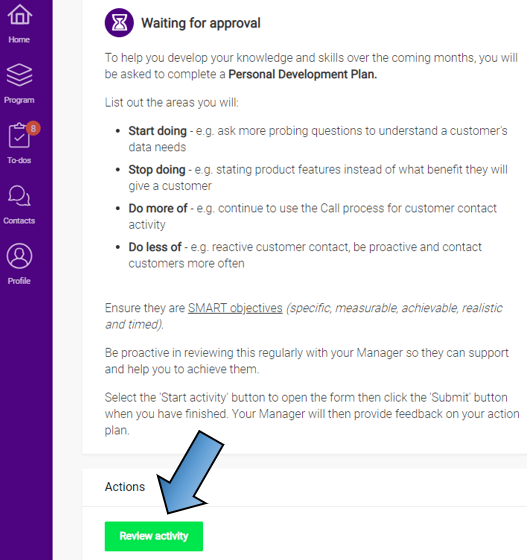 Activity Types: Two Part Form – On.Board (by Prosell Learning Ltd)