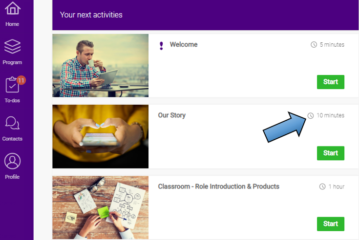 Creating an activity and defining its content fields – On.Board (by Prosell Learning Ltd)