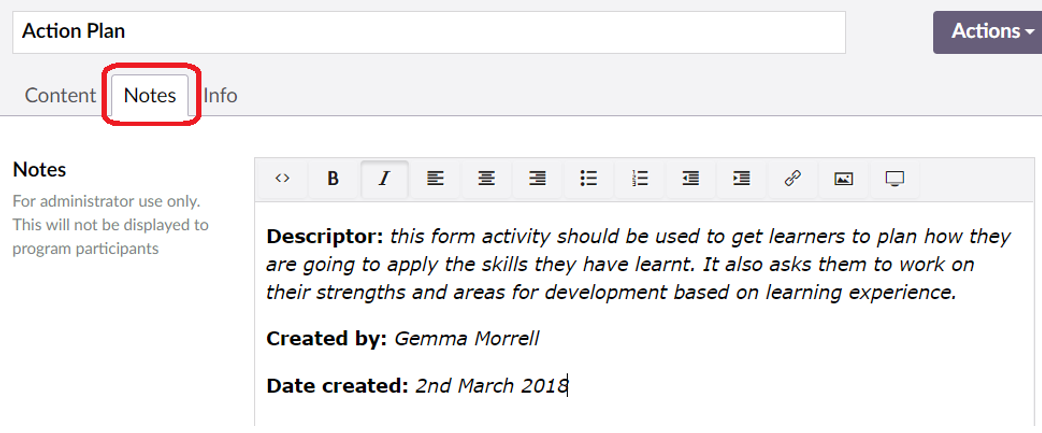Sharing activities between your programs using the Activity Repository ...