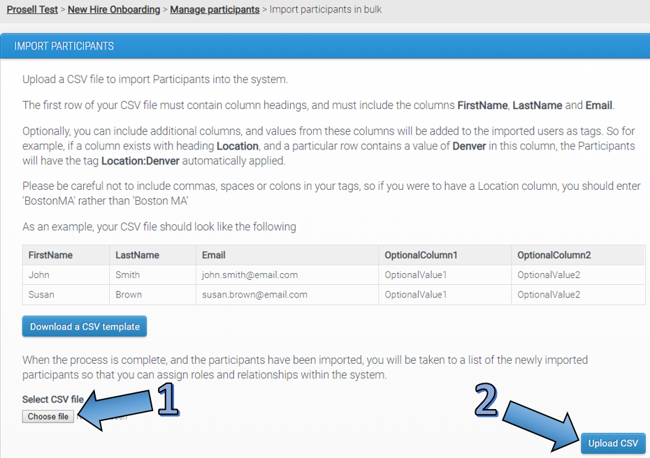 Adding Participants to your Program – On.Board (by Prosell Learning Ltd)