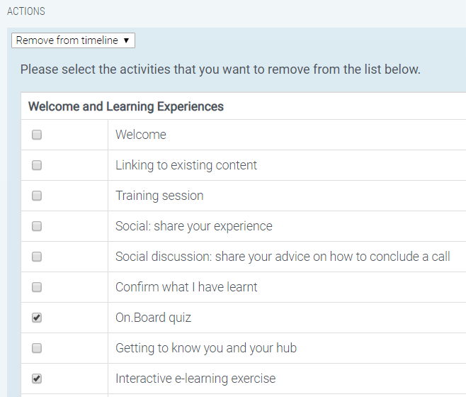 Removing Activities from Learners who have Started their Program – On.Board (by Prosell Learning ...